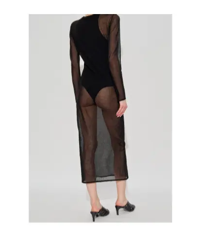 IRO PARIS Long Sleeve Sheer Dress