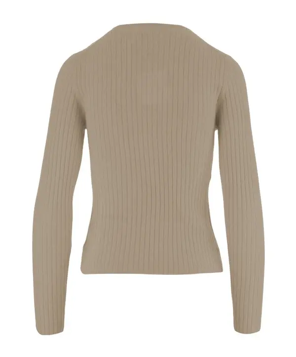 Arch4 Ribbed V-neck Knitted Sweater