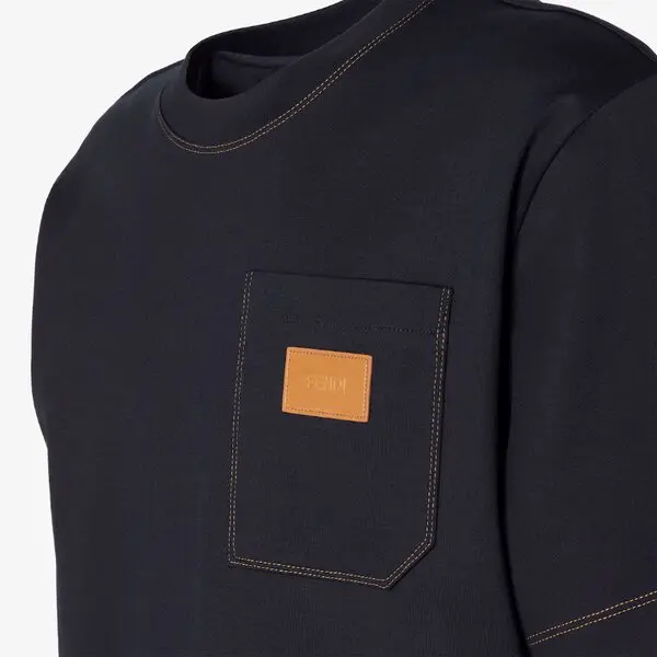 Fendi Logo Patch Crewneck T-shirt