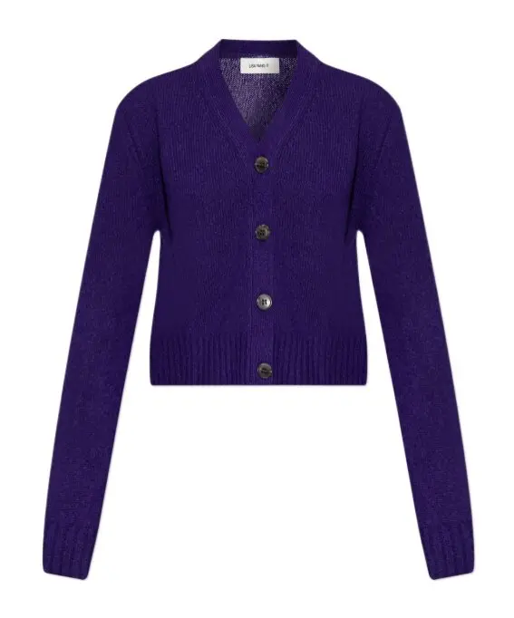 LISA YANG Button V-neck Cardigan - Blue