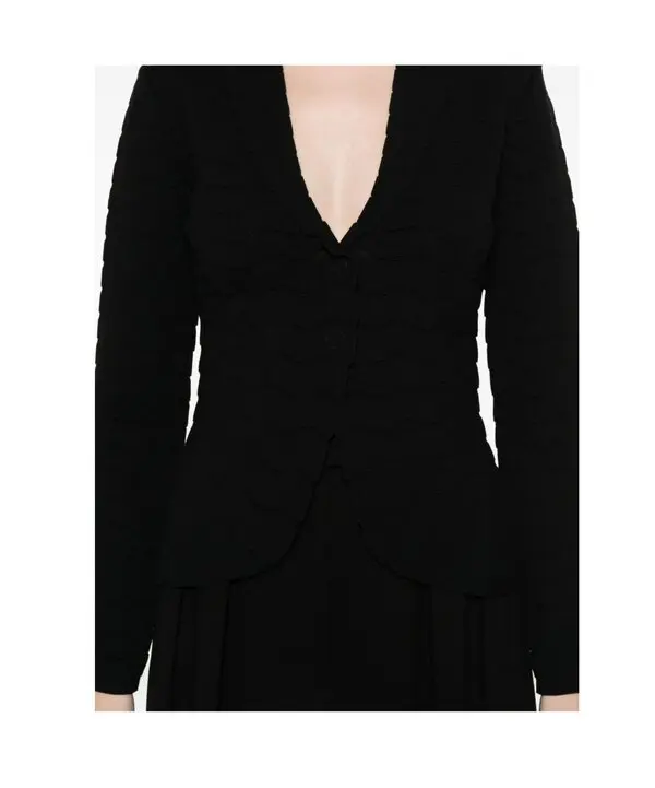 Emporio Armani Textured Button-up Jacket