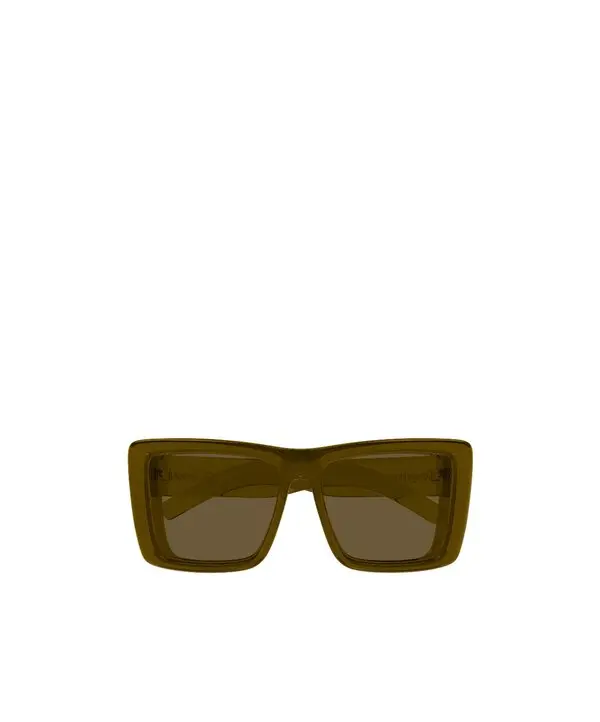 Saint Laurent Sl 900 Howl Rectangular Sunglasses - Brown