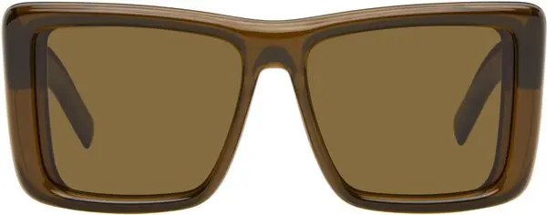 Saint Laurent Sl 900 Howl Rectangular Sunglasses - Brown