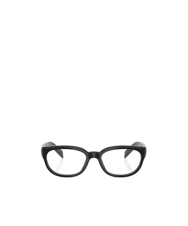 Prada Round Frame Eyeglasses - Black