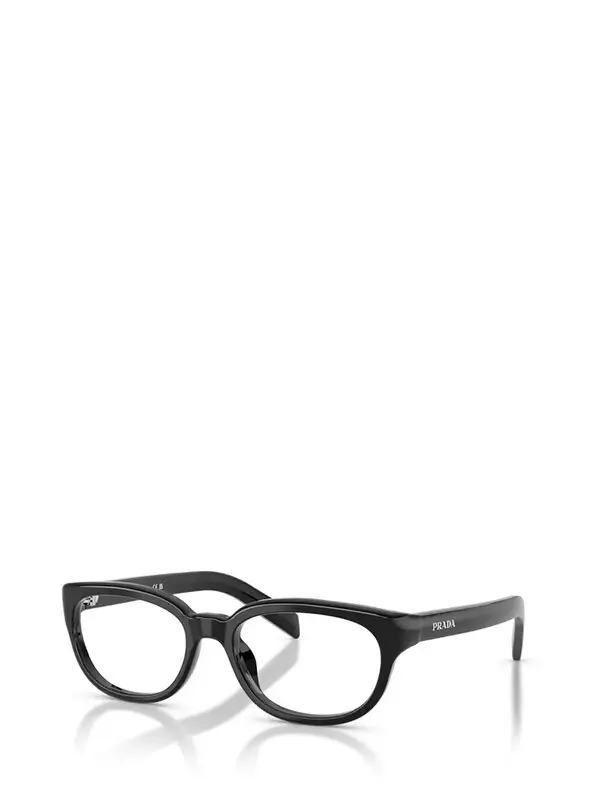 Prada Round Frame Eyeglasses - Black