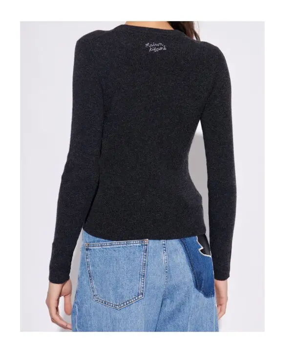 Maison Kitsuné Crew Neck Long Sleeve Top