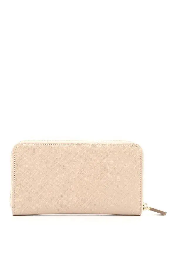 FERRAGAMO Zipper Wallet - Nude