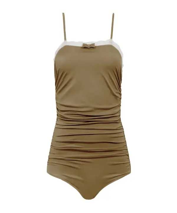 Chloé Lace Trim Bodysuit - Brown