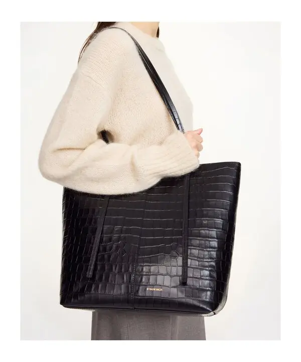 BY MALENE BIRGER Abilso Croc-embossed Tote Bag