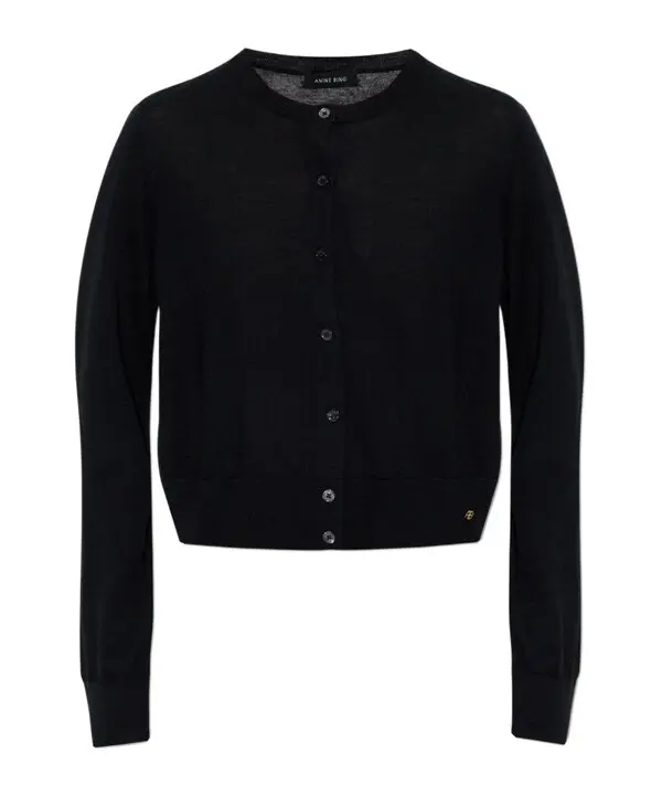 ANINE BING Button-fastening Cardigan - Black