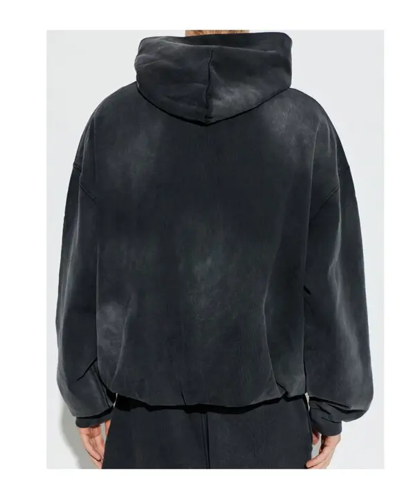 MISBHV Long Sleeve Hoodie With Hood, Cuffs, And Hem