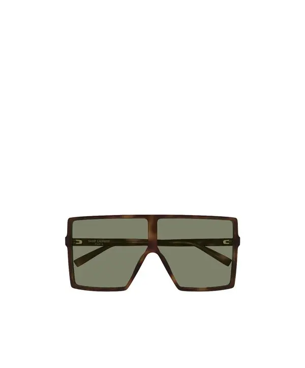Saint Laurent Betty Rectangular Sunglasses - Green