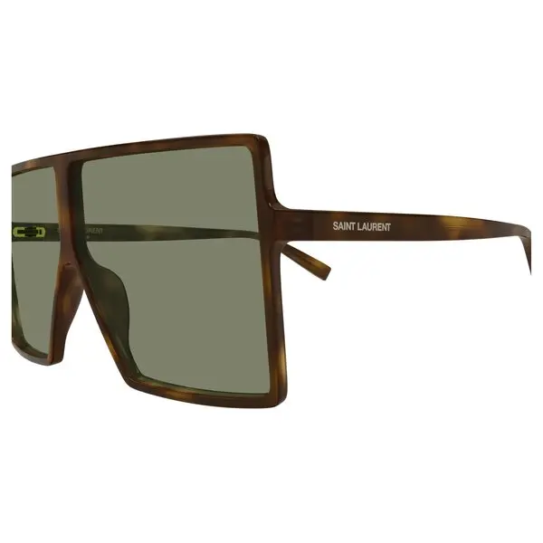 Saint Laurent Betty Rectangular Sunglasses - Green