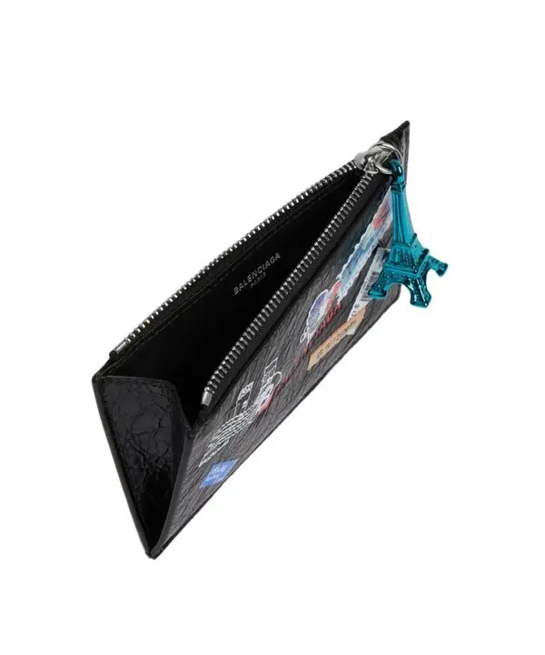 Balenciaga Cash Printed Zip Wallet