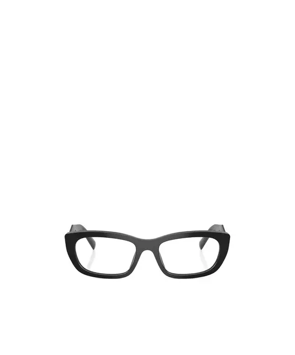 Prada Irregular Frame Eyeglasses - Black