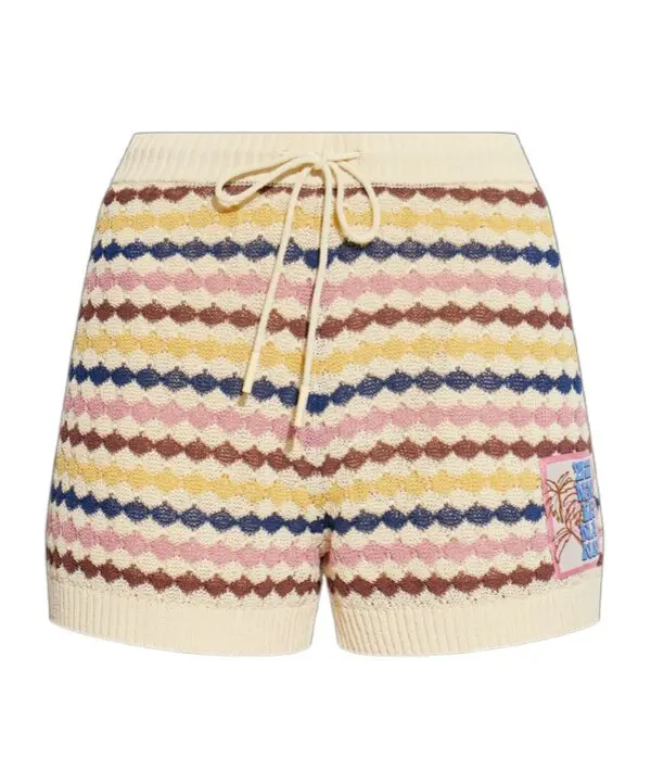 Zimmermann Awaken Scallop Knit Short - Nude