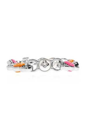 Casablanca Linked Bracelet With Enamel Accents