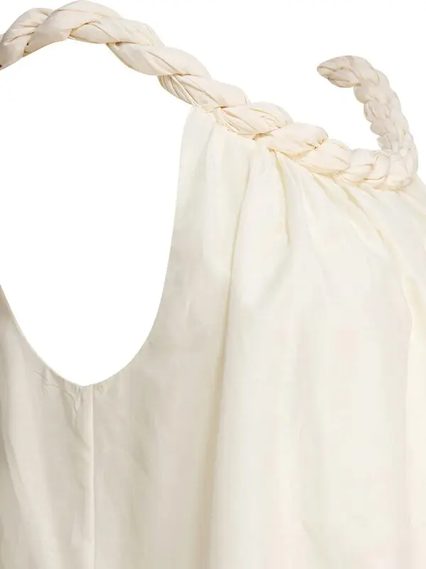 Loulou De Saison Garino Braided Strap Top - White