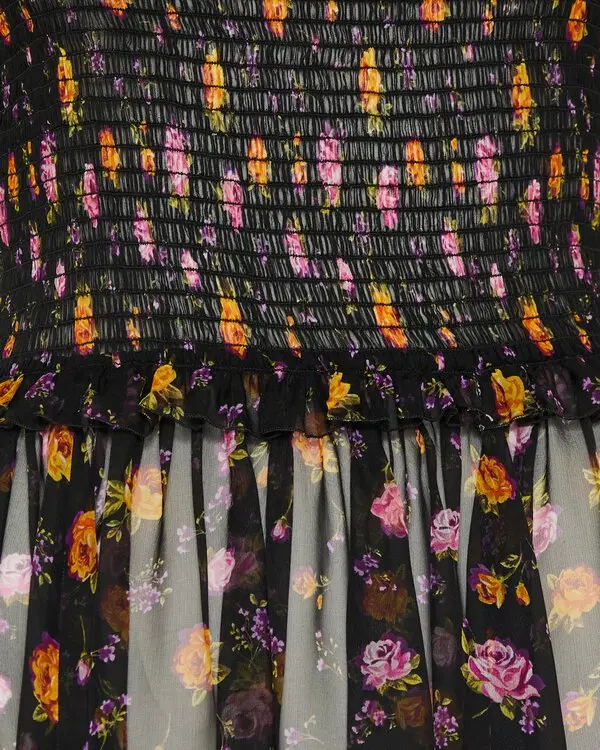 Dolce & Gabbana Floral Ruffled Mini Dress
