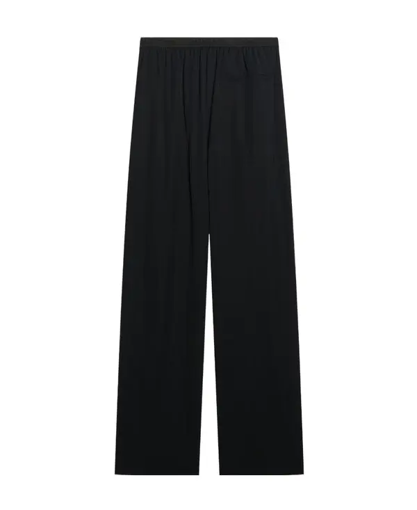 Balenciaga Logo Waistband Straight Leg Trousers