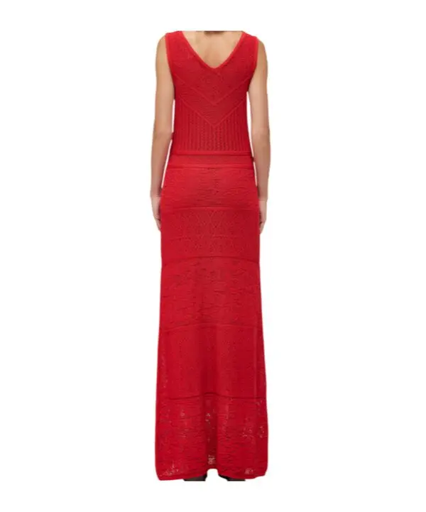 BLUGIRL Crochet-knit V-neck Maxi Dress