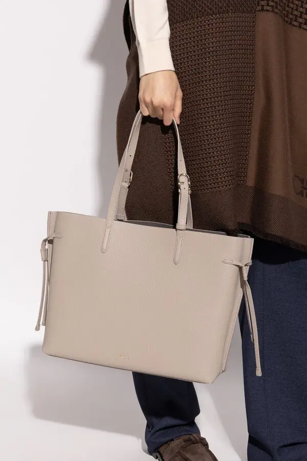 Furla Ava Shopper Bag - Nude