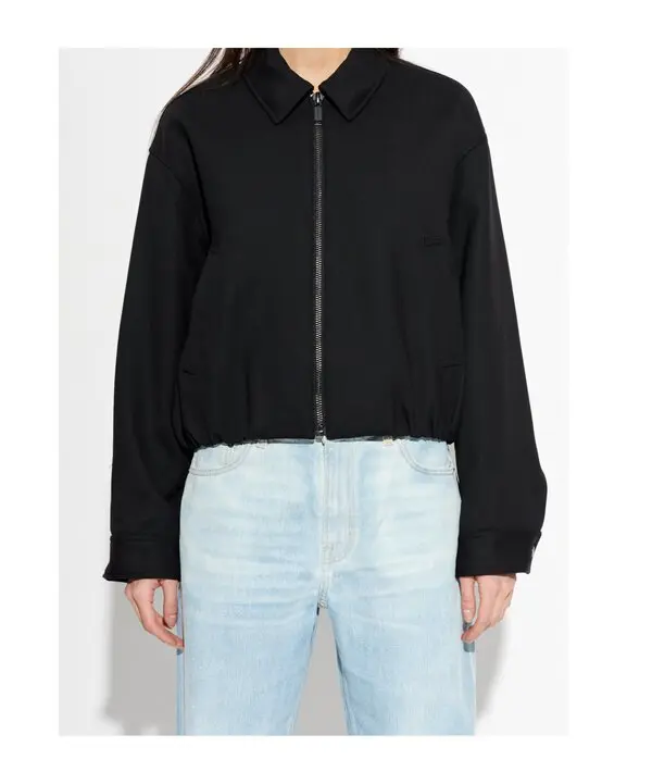 Michael Kors Twill Bomber Jacket