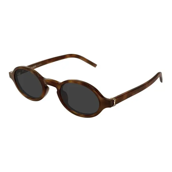 Saint Laurent Oval Frame Sunglasses - Black