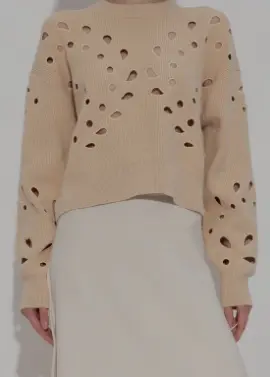 Ulla Johnson Vanessa Cutout Knitwear - Nude