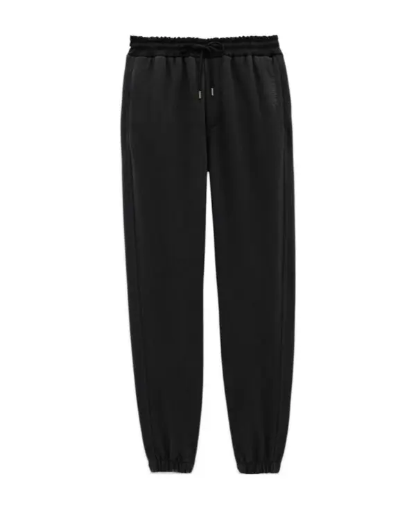 Saint Laurent Drawstring Straight Leg Trousers - Black