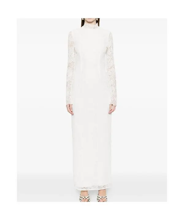 ROTATE BY BIRGER CHRISTENSEN Lace Maxi Dress With Open Back