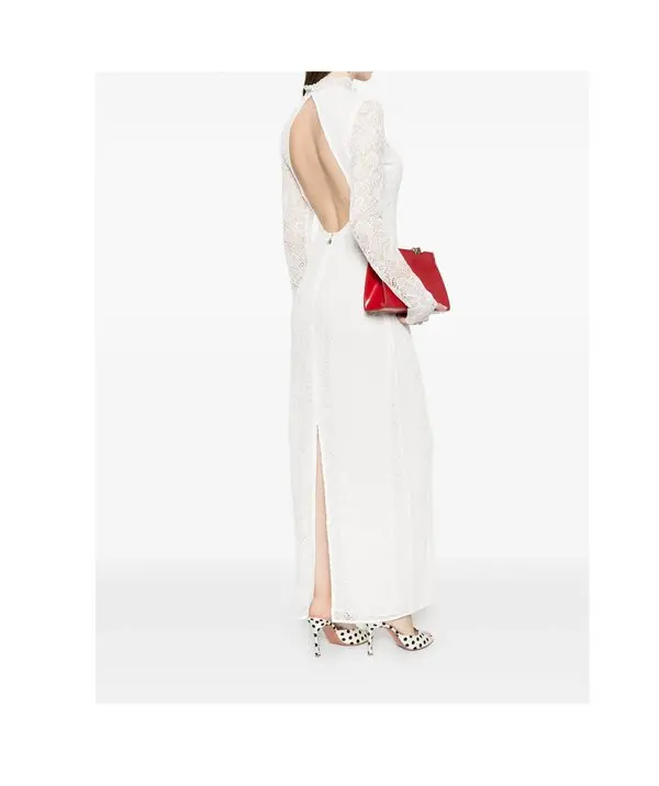 ROTATE BY BIRGER CHRISTENSEN Lace Maxi Dress With Open Back