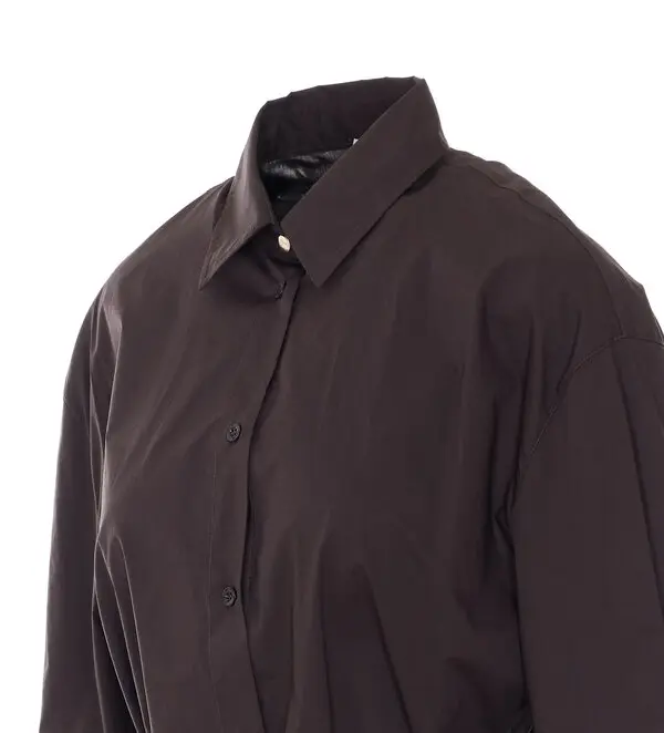 Liu Jo Long-sleeve Poplin Shirt With Waist Tie