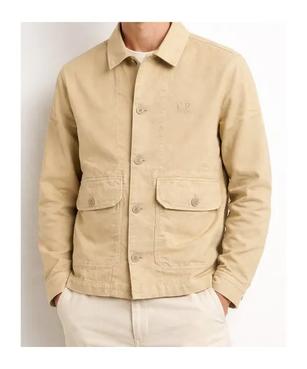 C.P. COMPANY Buttoned Pocket Overshirt - Nude