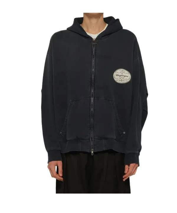 WOOYOUNGMI Full Zip Hoodie - Black
