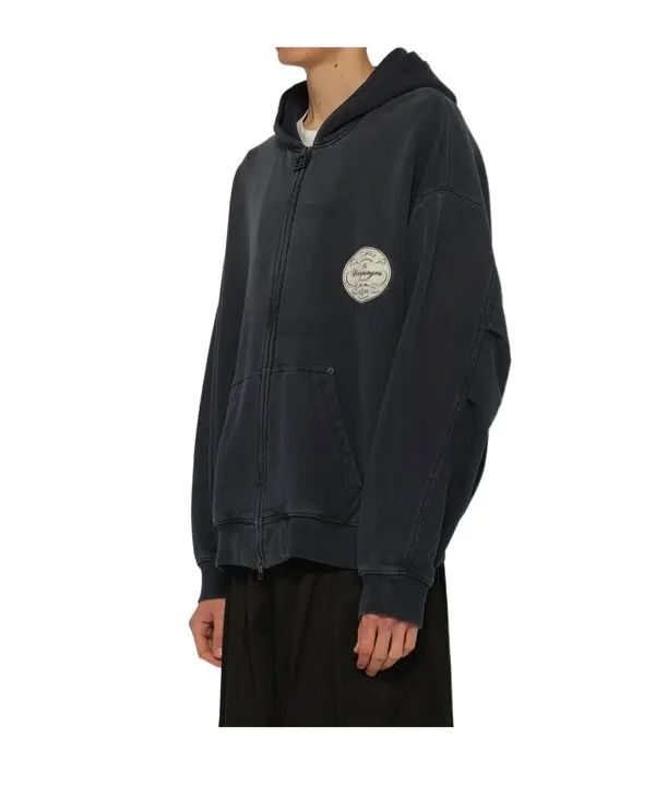 WOOYOUNGMI Full Zip Hoodie - Black