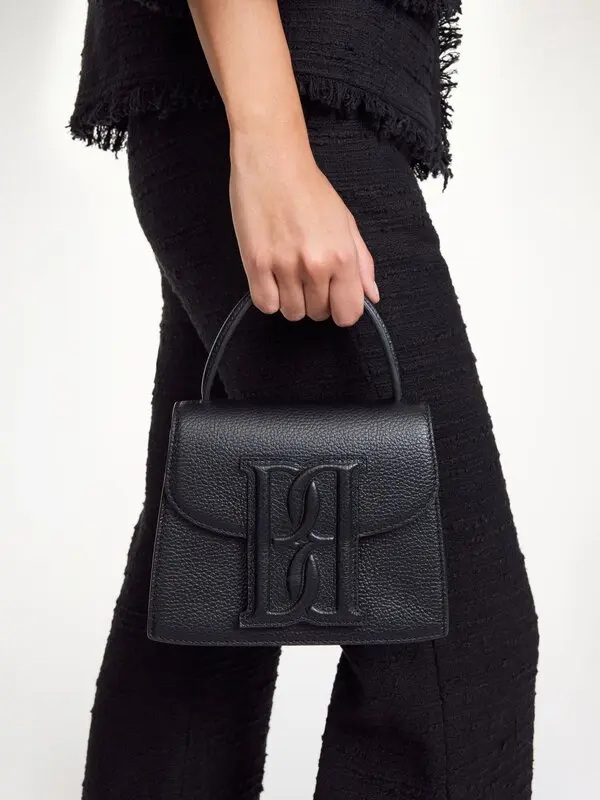 BY MALENE BIRGER Ramil Logo-embossed Top-handle Cross Body Bag - Black