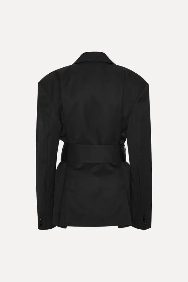ROTATE BY BIRGER CHRISTENSEN Belted Double-breasted Blazer