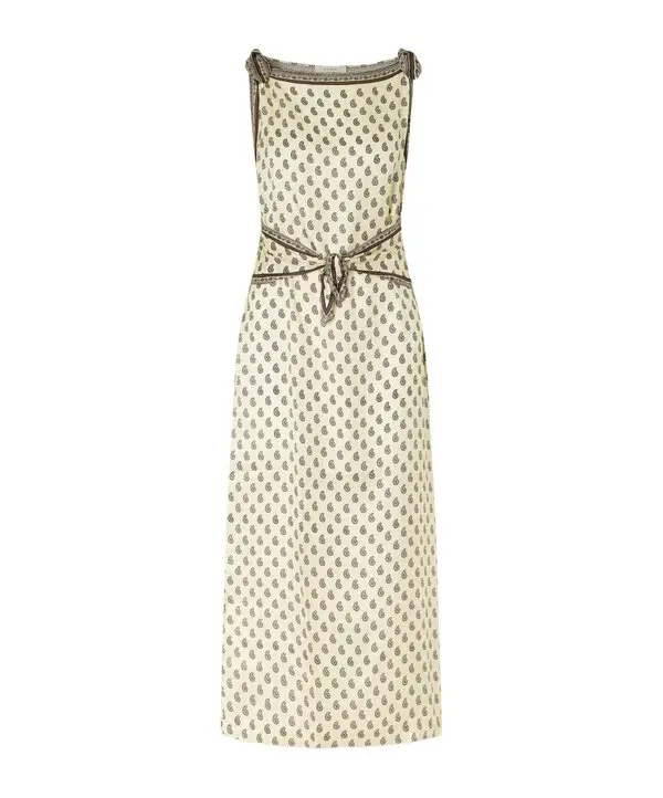 DÔEN Paisley-print Silk-blend Twill Midi Dress - No