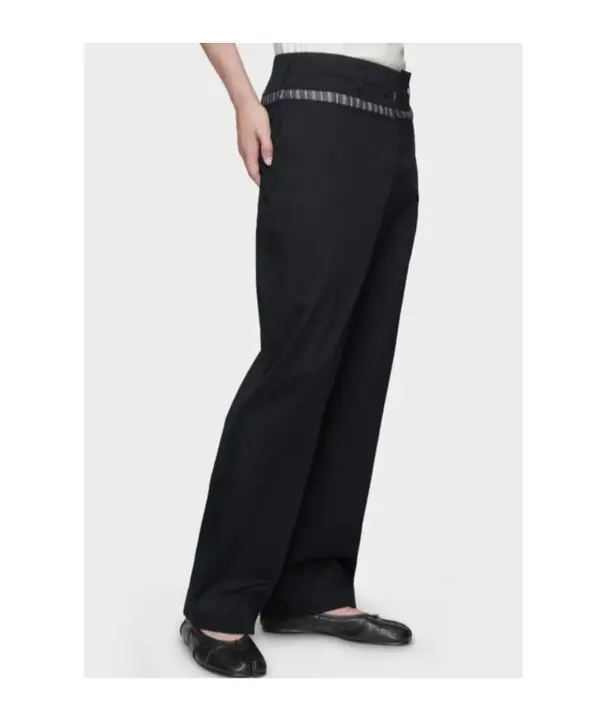 MAISON MARGIELA Straight-leg Striped Waistband Pants