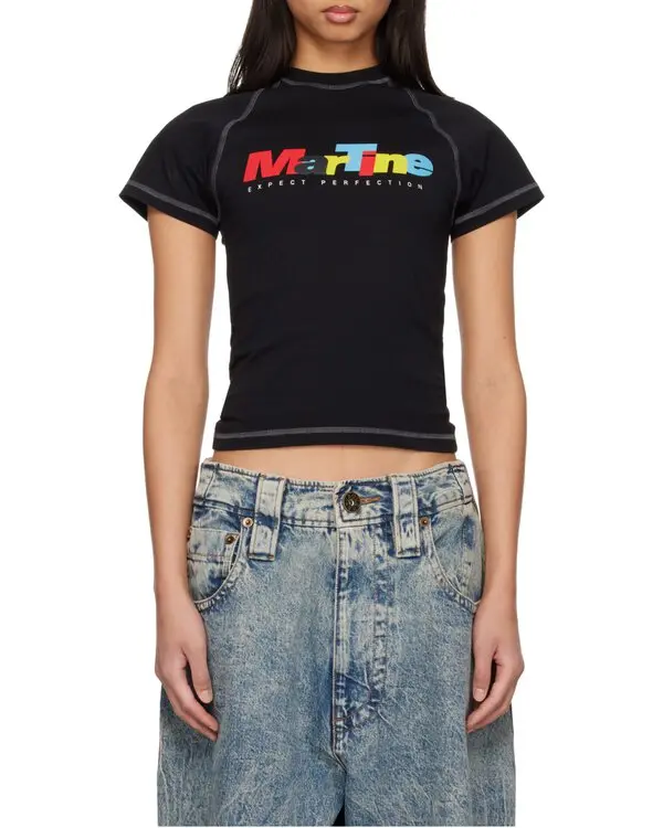 Martine Rose Raglan Shrunken T-shirt