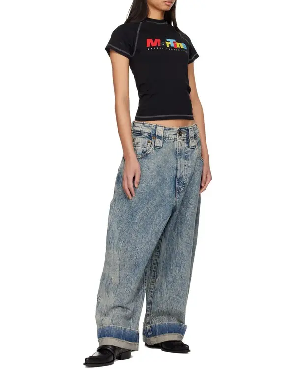 Martine Rose Raglan Shrunken T-shirt