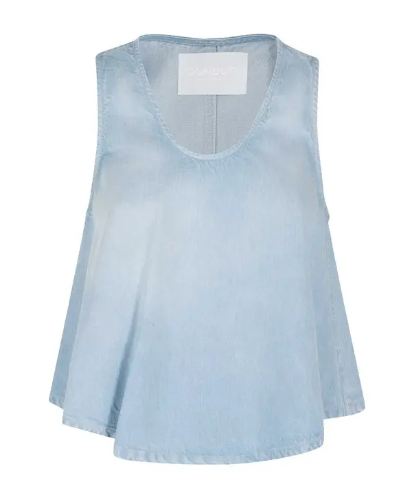 DONDUP Scoop Neck Sleeveless Top - Blue