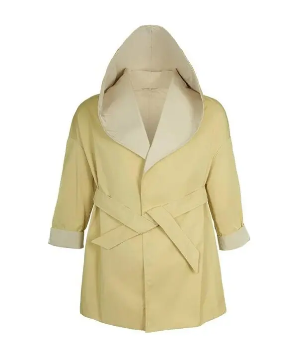 Max Mara Hooded Belted Casual Jacket