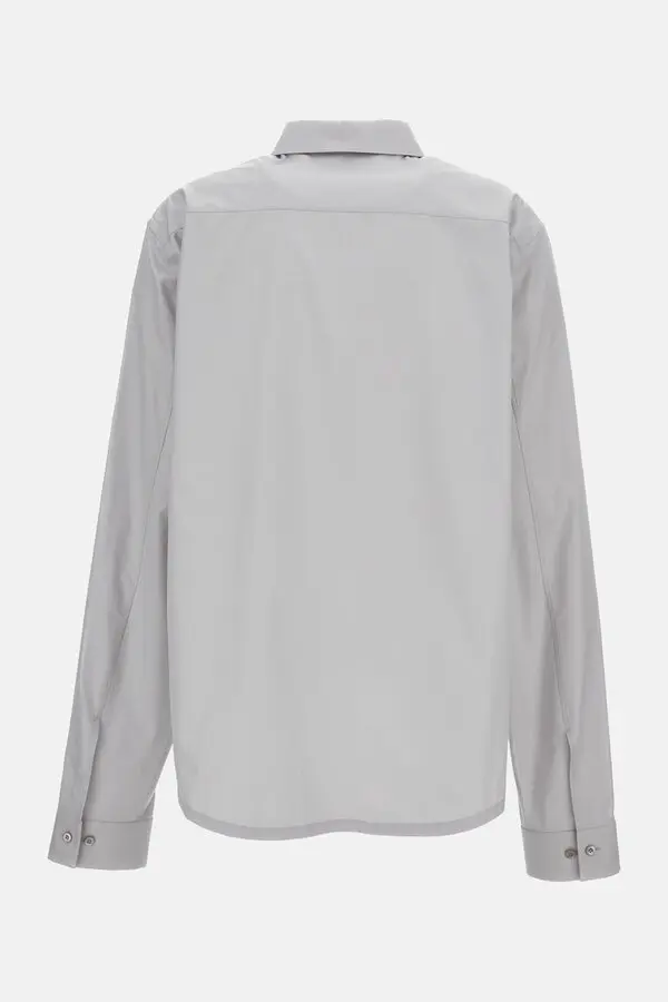 RIER Button-up Long-sleeved Shirt - Light Gray