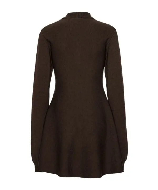 ROTATE BY BIRGER CHRISTENSEN Long Sleeve Knit Polo Dress