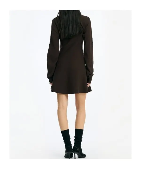 ROTATE BY BIRGER CHRISTENSEN Long Sleeve Knit Polo Dress