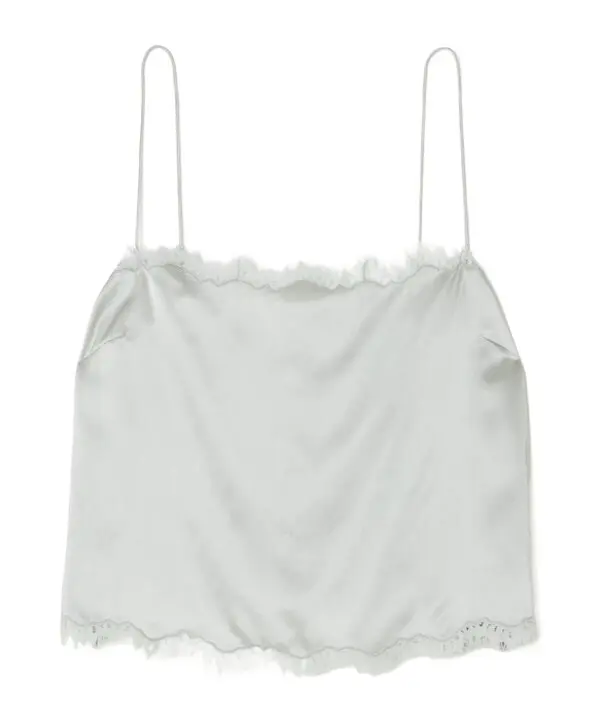 DÔEN Loure Lace-trim Top - White