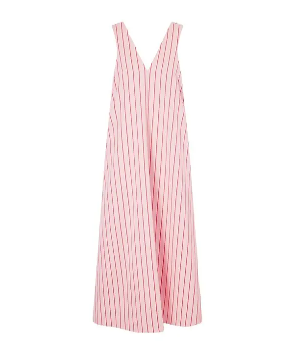 Dries Van Noten Striped Cotton-poplin Maxi Dress