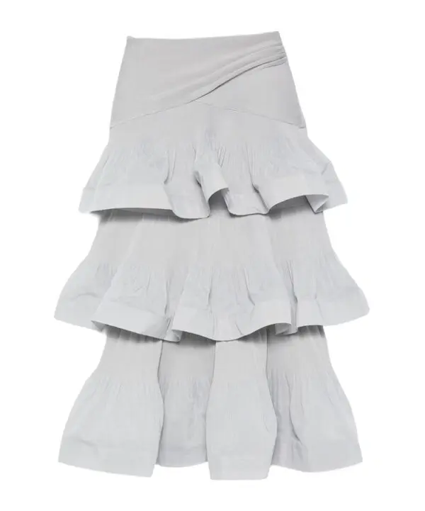 Zimmermann Ruffled Skirt - White